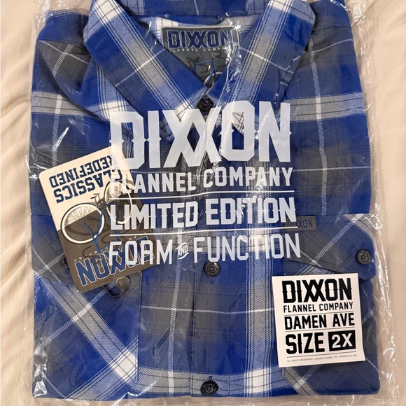 DIXXON | Shirts | Dixxon Limited Edition Blue And Gray Plaid Shirt ...